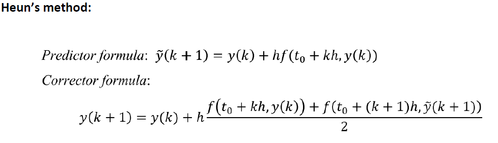 Solved (20 points) Use Heun's method to find y(2) [accurate | Chegg.com