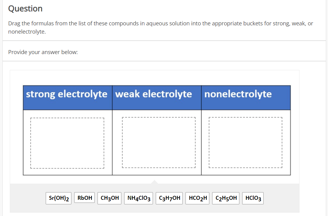 Solved Question Drag the formulas from the list of these | Chegg.com