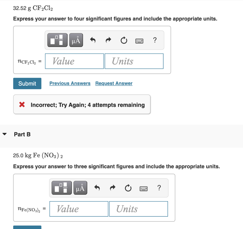 Solved 32 52 Gcf2cl2 Express Your Answer To Four Significant