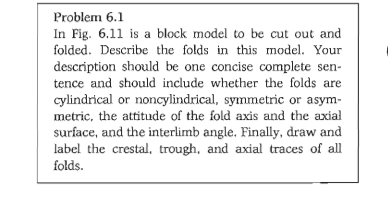 Solved Problem 6.1 In Fig. 6.11 is a block model to be cut | Chegg.com