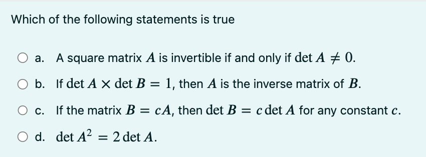 Solved Which of the following statements is true a. A square | Chegg.com