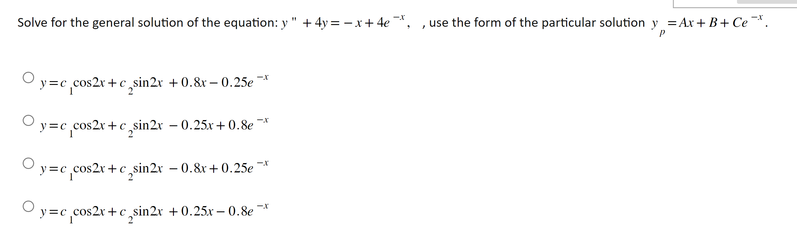 Solved Solve for the general solution of the equation: | Chegg.com Solved Solve for the general solution of the equation: | Chegg.com