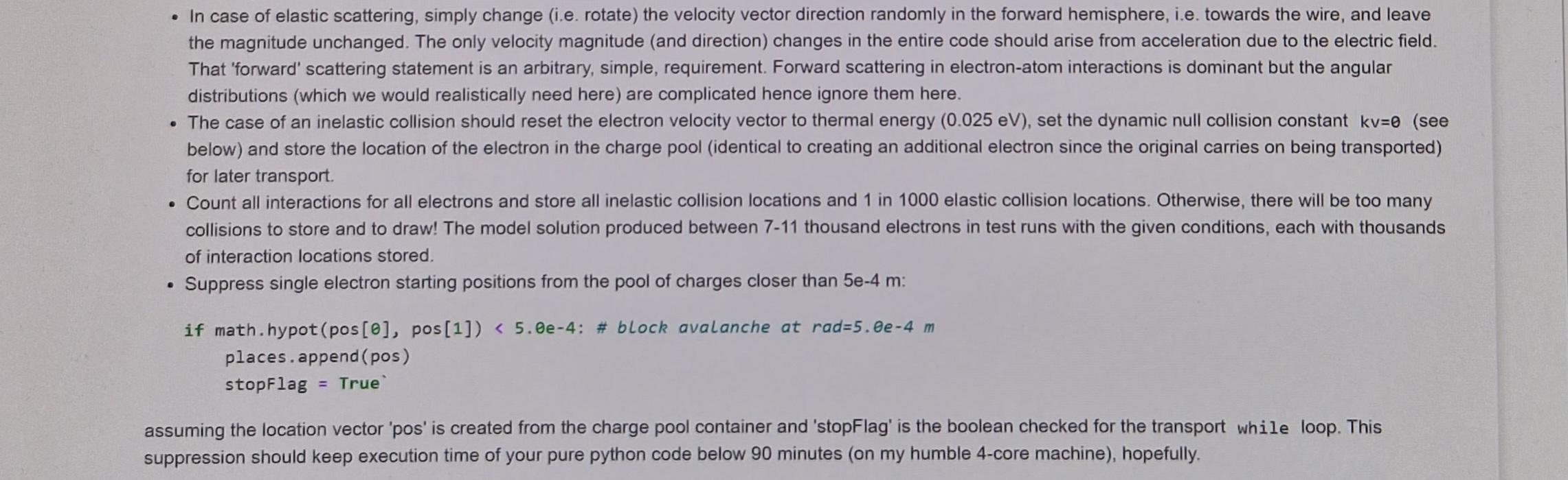 Solved Monte-Carlo transport project Simulate electron | Chegg.com