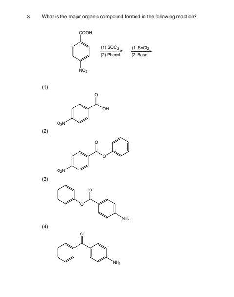 Solved What is the major organic compound formed in the | Chegg.com