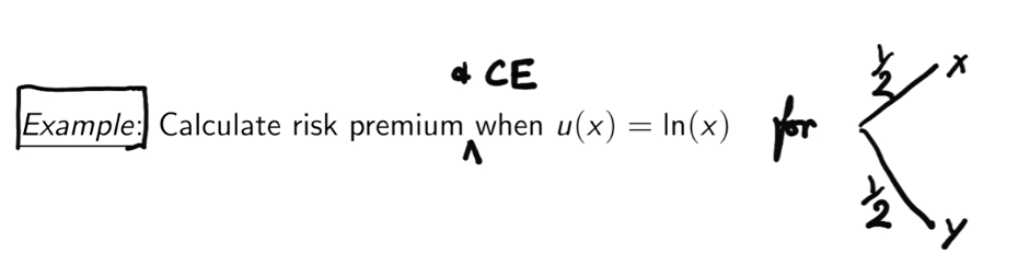 Solved calc risk premium and certain equivalent of the 50/50 | Chegg.com