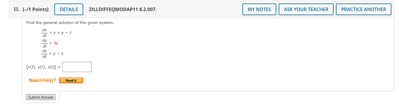 Solved Find the general solution of the given system. | Chegg.com