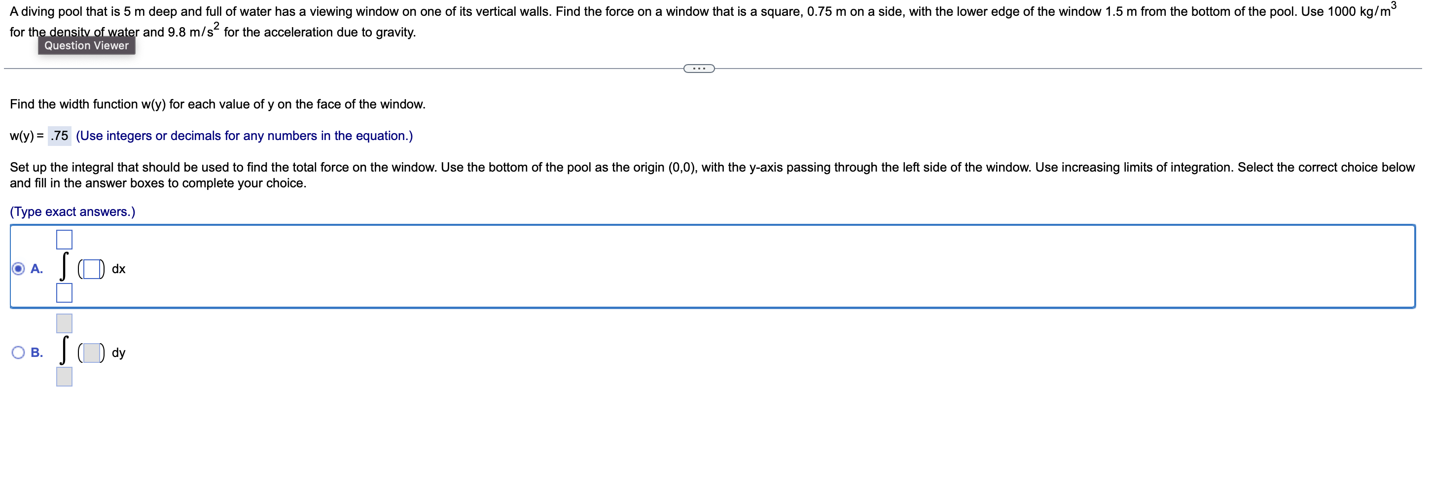 Solved Find the width function w(y) for each value of y on | Chegg.com