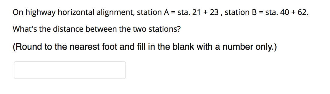 Solved On highway horizontal alignment, station A = sta. 21 | Chegg.com