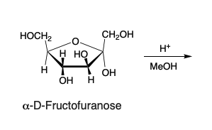 Solved α-D-Fructofuranose is drawn. When it is treated with | Chegg.com
