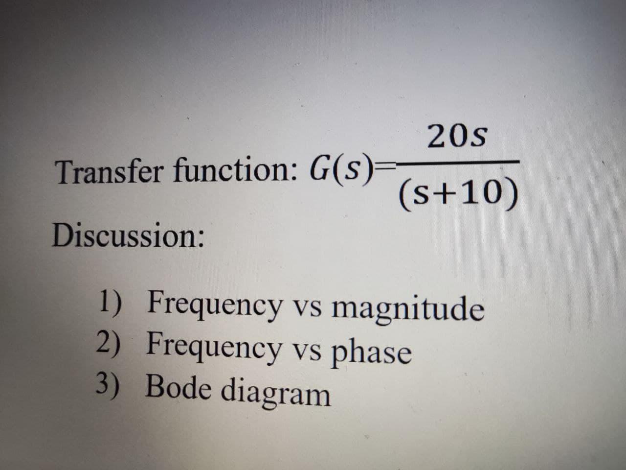 Solved Bode Diagram 30 20 10 Magnitude (dB) -10 -20 90 Phase | Chegg.com