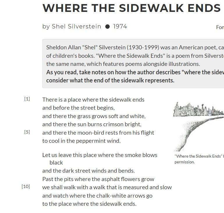WHERE THE SIDEWALK ENDS by Shel Silverstein • 1974 | Chegg.com