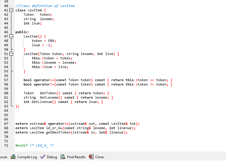 You Are Given A Copy Of Lex H From Programming 7921