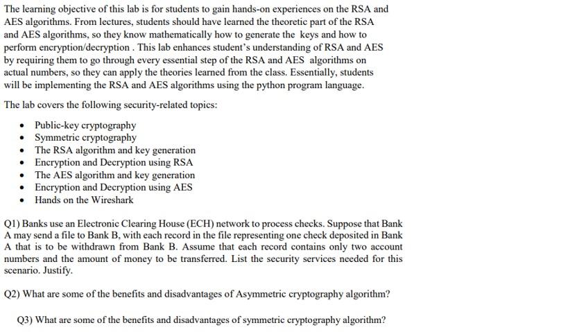 Solved The learning objective of this lab is for students to | Chegg.com