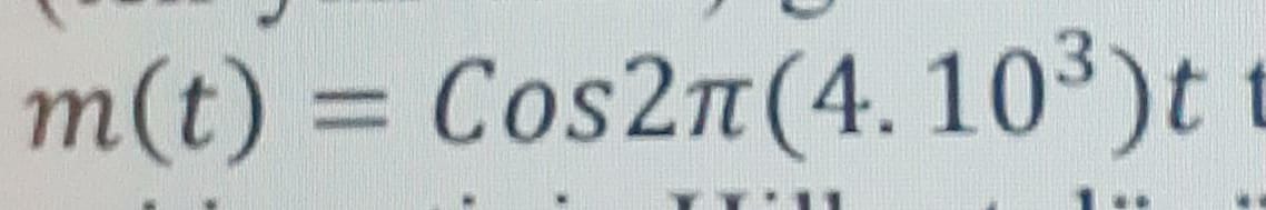 Solved An SSB (single sideband) amplitude modulated signal, | Chegg.com