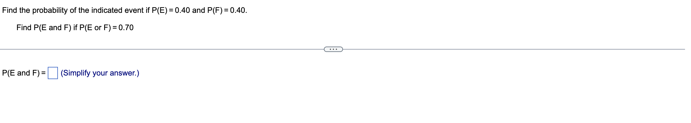 Solved Find the probability of the indicated event if | Chegg.com