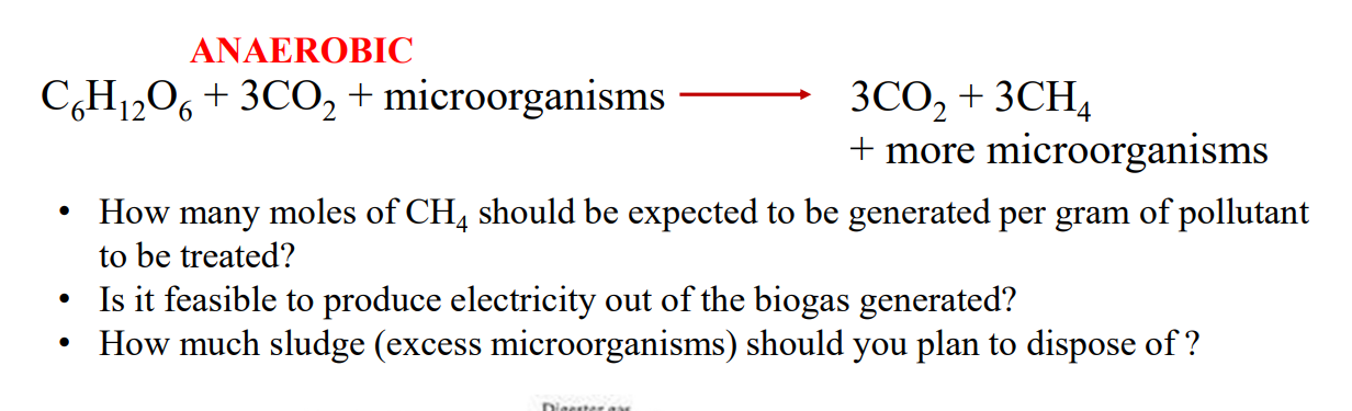 Solved ANAEROBIC C6H12O6+3CO2+ microorganisms 3CO2+3CH4+ | Chegg.com
