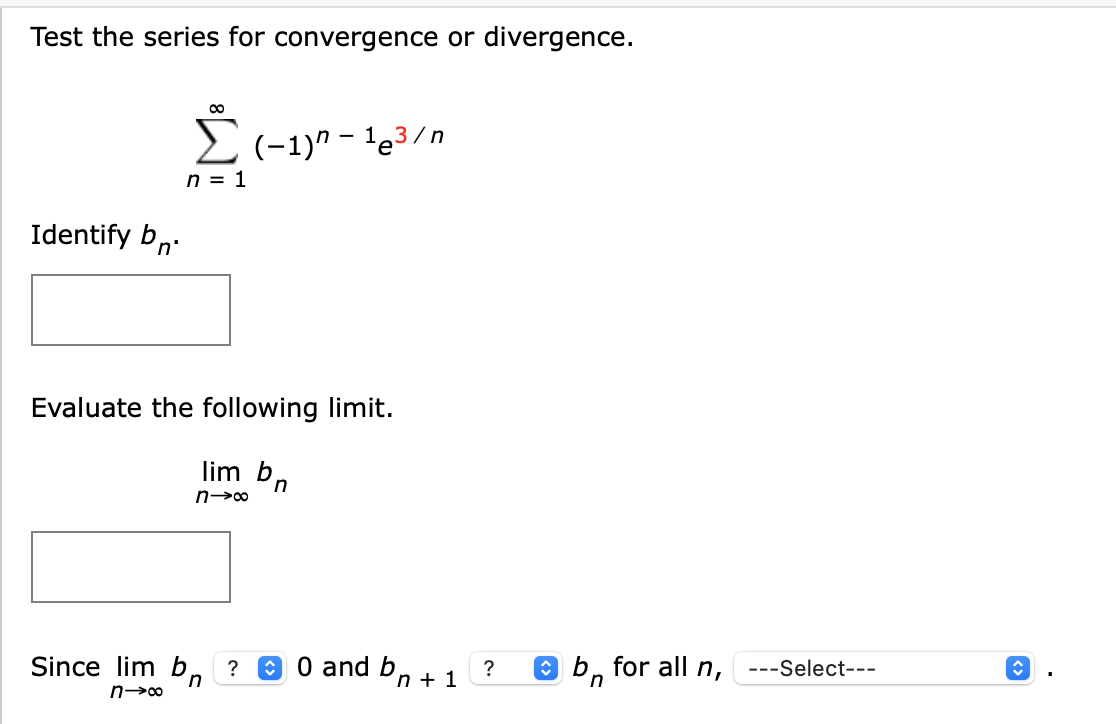 Solved Test the series for convergence or divergence using | Chegg.com