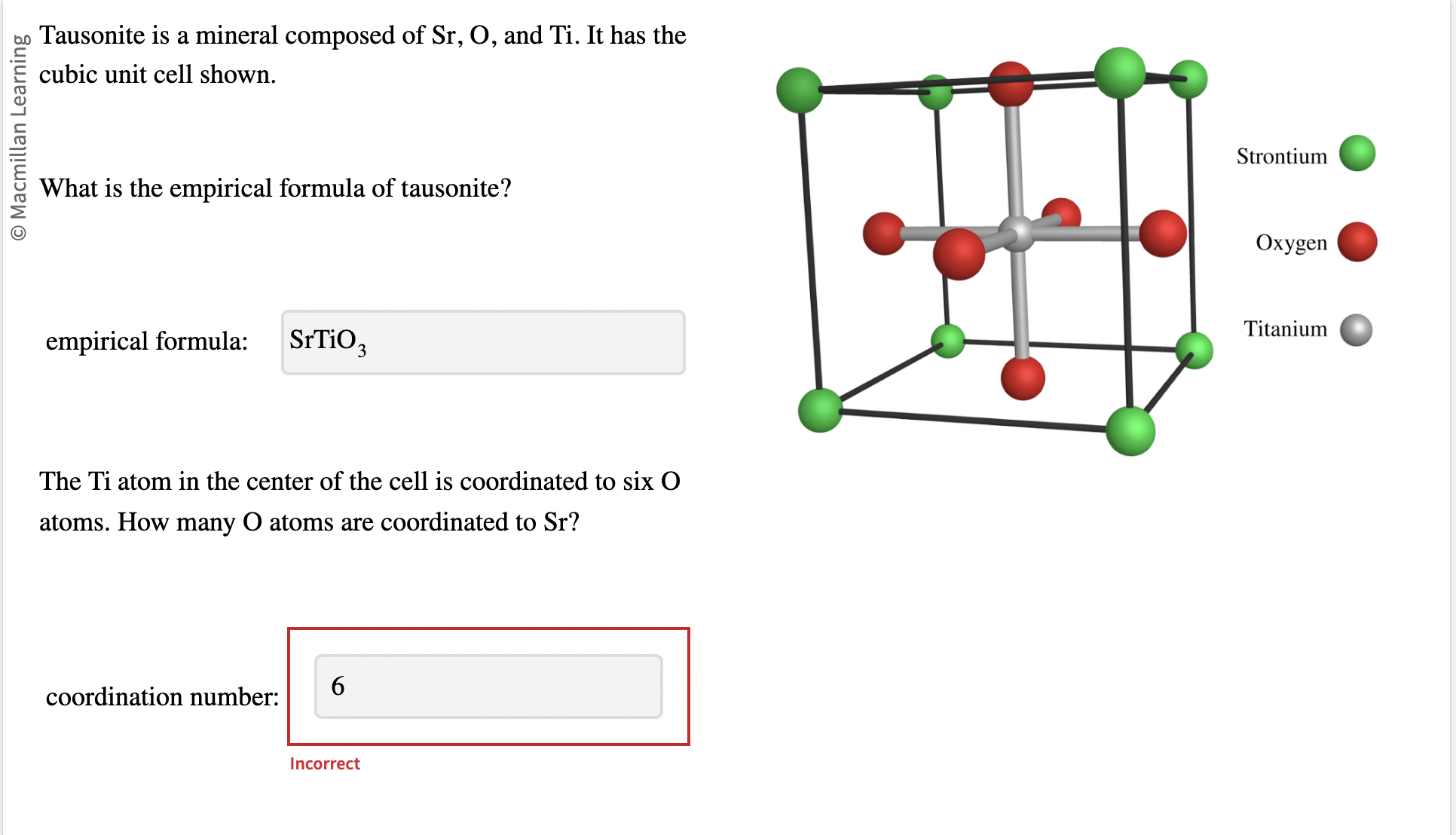 Tausonite is a mineral composed of Sr,O, and Ti. It | Chegg.com