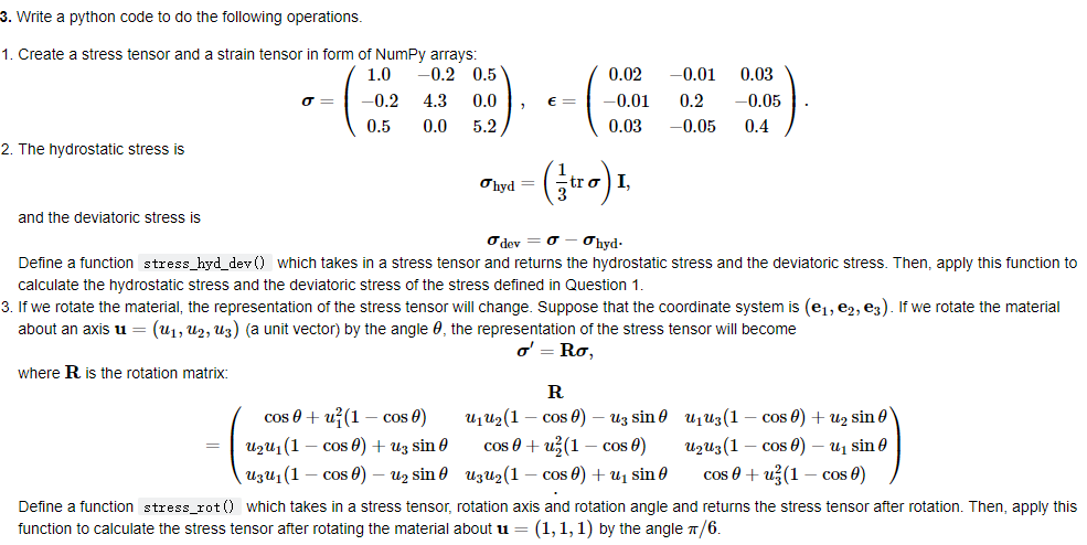0.03 3. Write a python code to do the following | Chegg.com