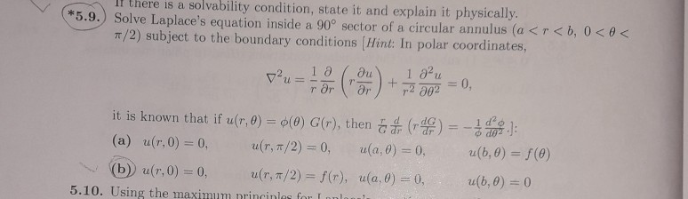 Solved II there is a solvability condition, state it and | Chegg.com