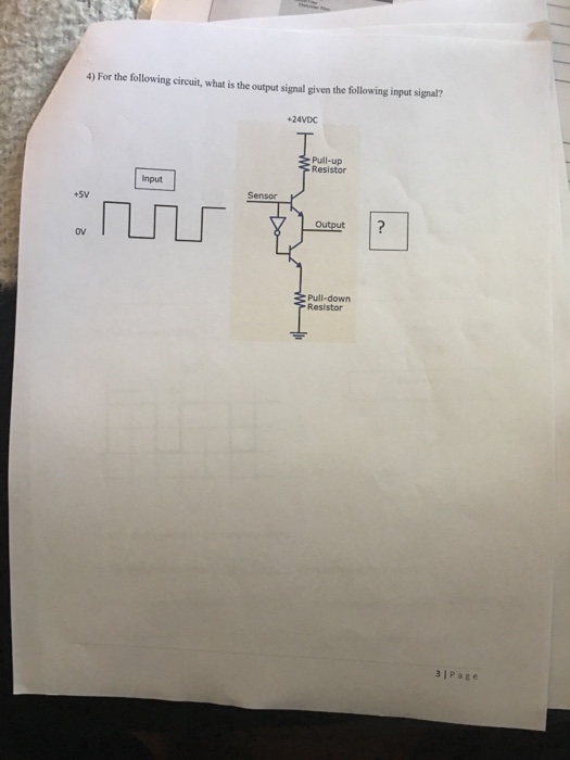 Solved For the following circuit, what is the output signal | Chegg.com