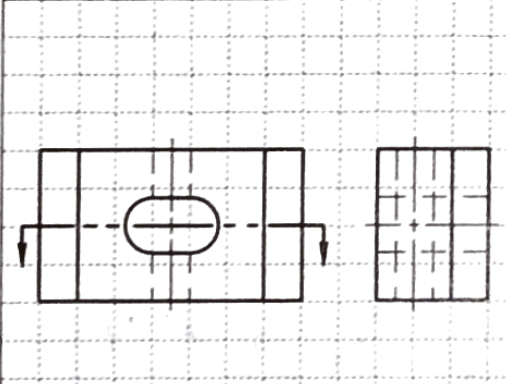 Solved Create a cross-section for the given cutting plane, | Chegg.com