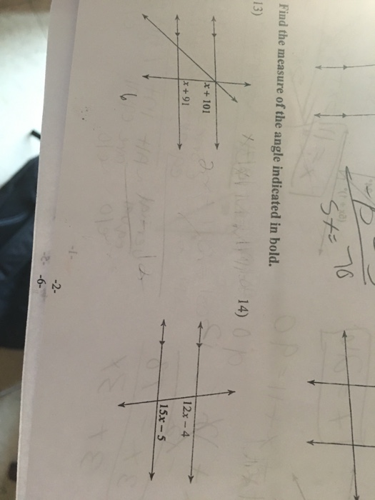 Solved Find The Measure Of The Angle Indicated In Bold