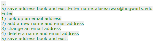Solved Write an address book program that stores your | Chegg.com