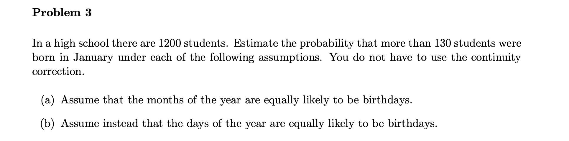 Solved In a high school there are 1200 students. Estimate | Chegg.com
