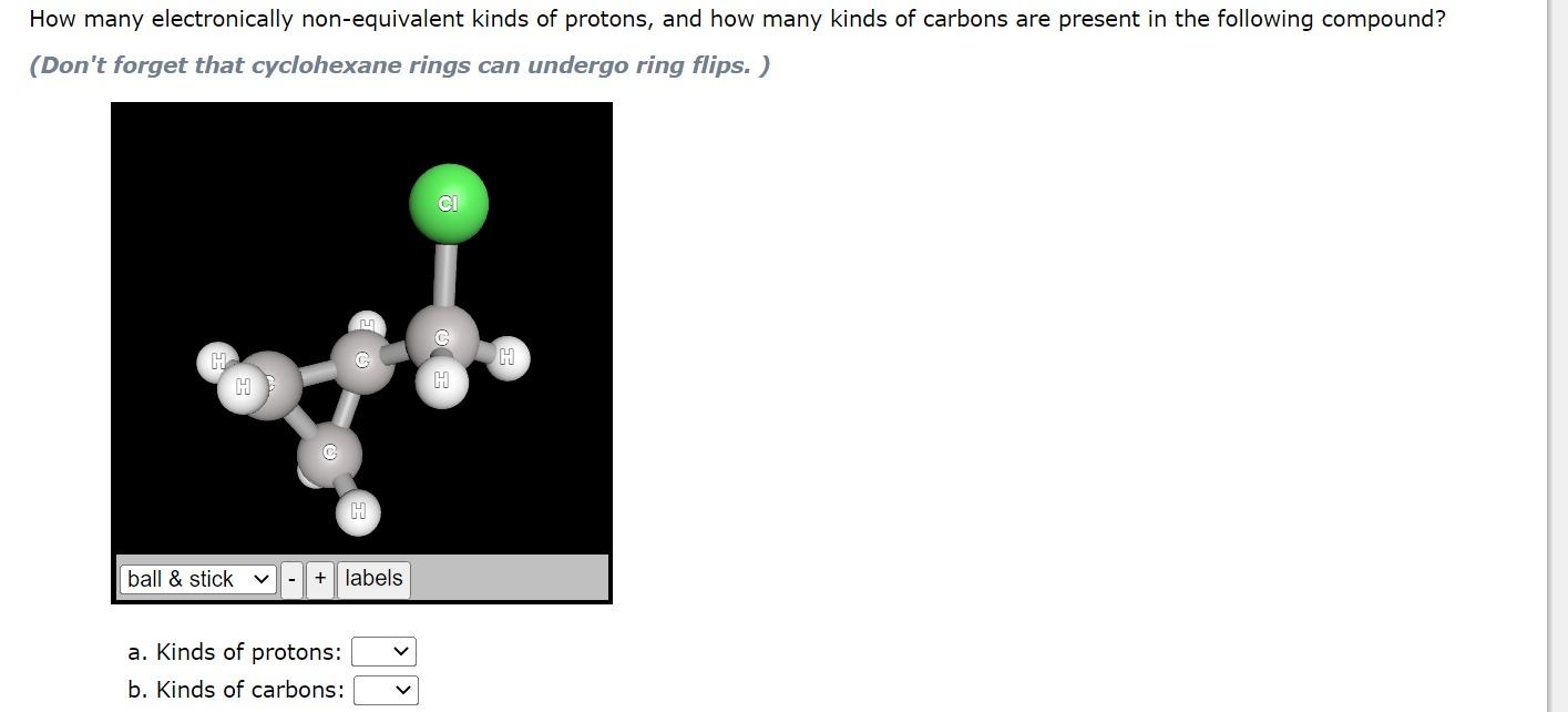 Solved How many electronically non-equivalent kinds of | Chegg.com