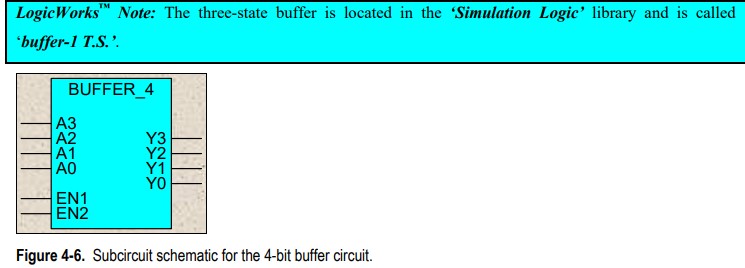 Solved I need help Building a 4-Bit Buffer Circuit | Chegg.com