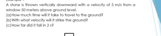 Solved [example number 3 : (Y = Vi(t) −1/2gt2) or (Y = | Chegg.com
