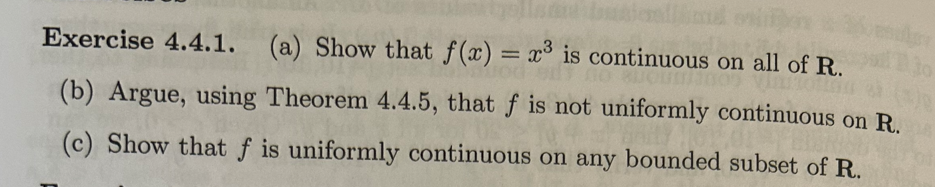Solved Exercise 4.4.1. (a) ﻿Show that ?( f(x))=x3 ?? is | Chegg.com
