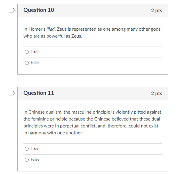 In Homer's Iliad, Zeus is represented as one among | Chegg.com