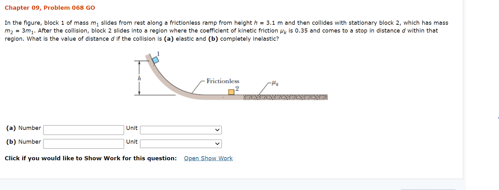 Solved Chapter 09, Problem 068 GO In the figure, block 1 of | Chegg.com