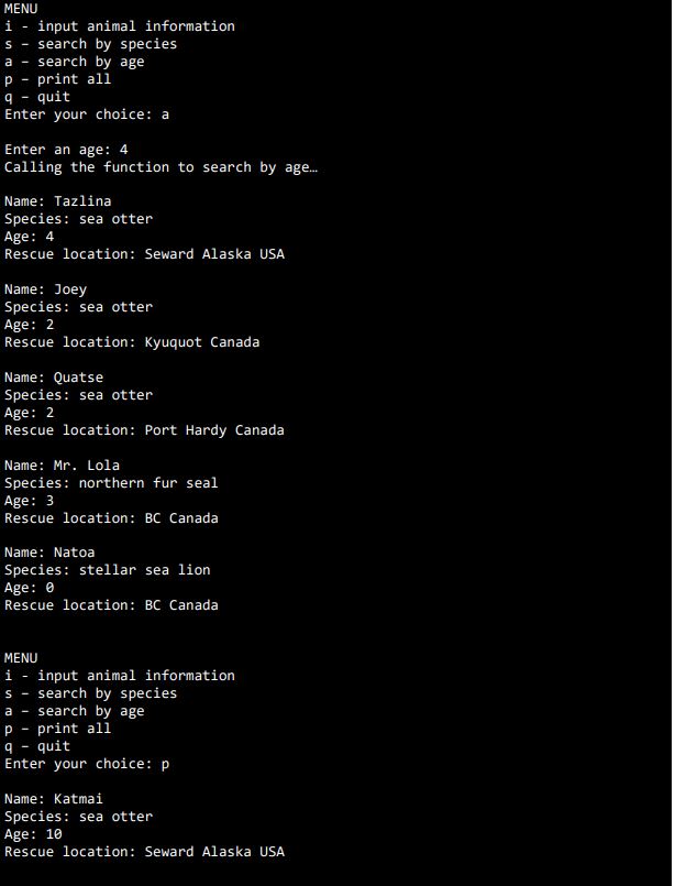 Solved animal.txt - Notepad File Edit Format View Help | Chegg.com