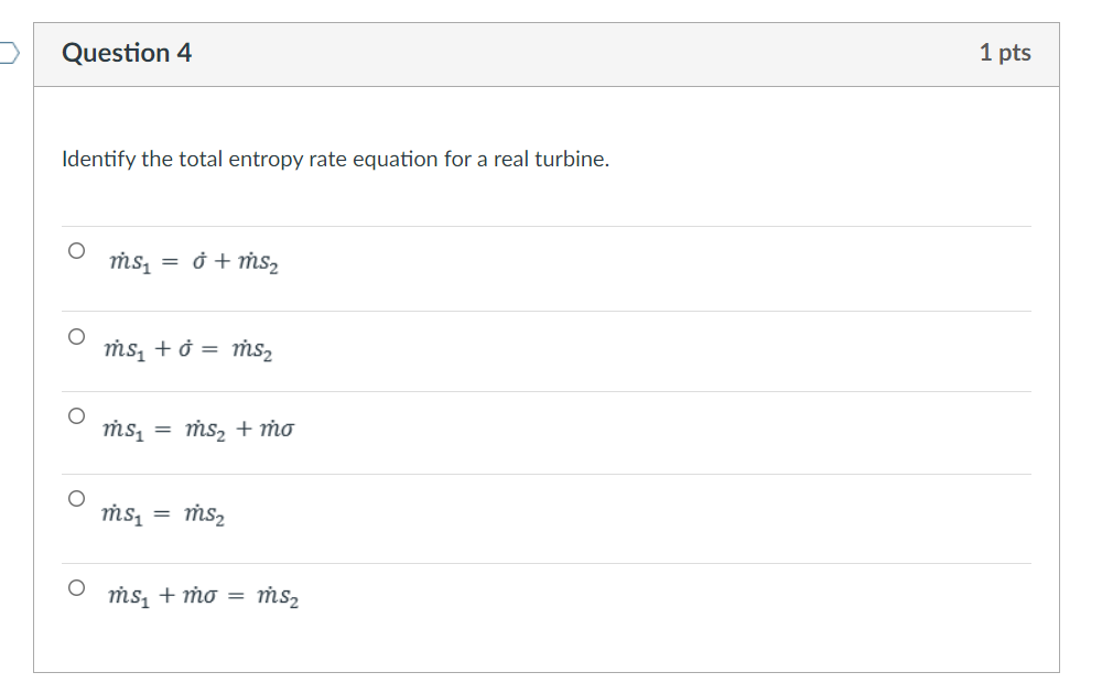 Solved Identify the total entropy rate equation for a real | Chegg.com