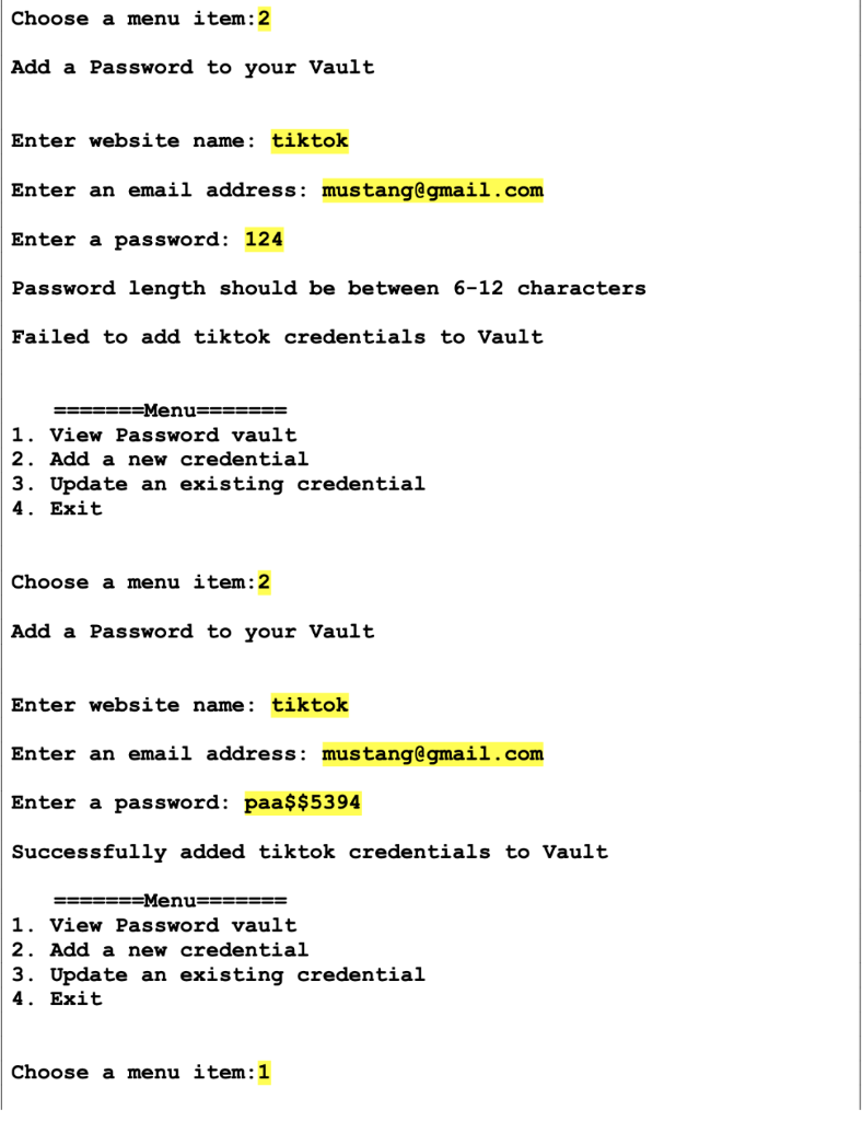 Solved Enhanced Password manager Welcome back, Your password | Chegg.com