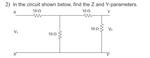 Solved 2) In the circuit shown below, find the Z and | Chegg.com