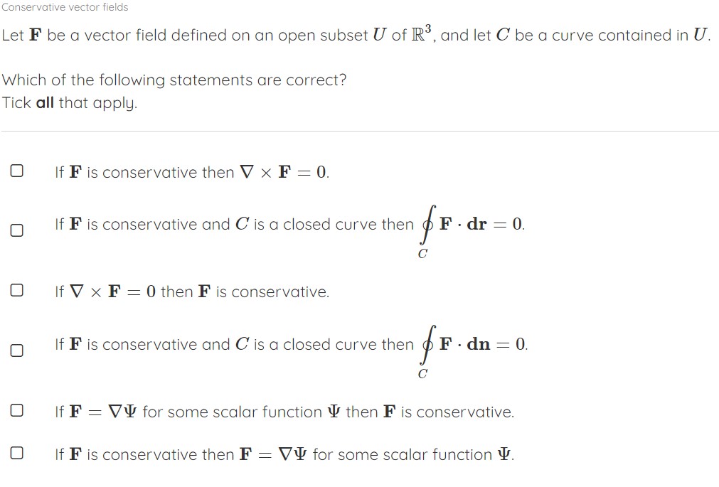 Solved Let F be a vector field defined on an open subset U | Chegg.com