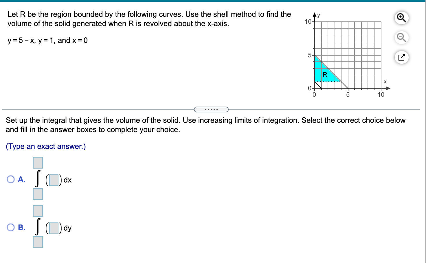 Solved Let R be the region bounded by the following curves. | Chegg.com