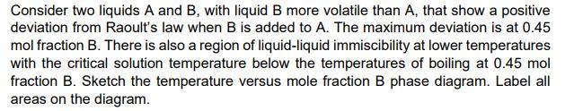 Solved Consider two liquids A and B, with liquid B more | Chegg.com
