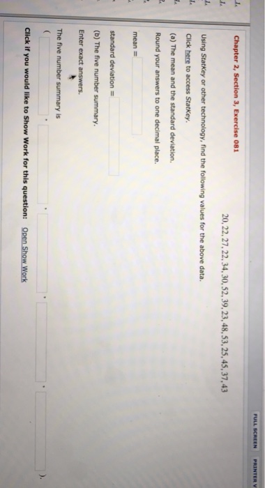 Solved ? | Chapter 2, Section 3, Exercise 081 20, 22, | Chegg.com