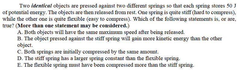 Solved Two identical objects are pressed against two | Chegg.com