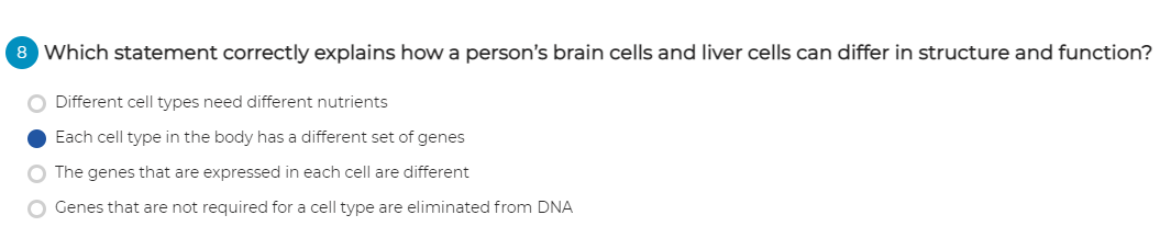 Solved Which statement correctly explains how a person's | Chegg.com