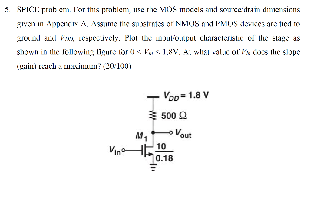Use Pspice to answer the question.Use MbreakN3 module | Chegg.com