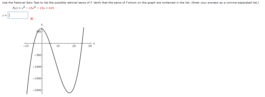 Solved Use the Rational Zero Test to list the possible | Chegg.com