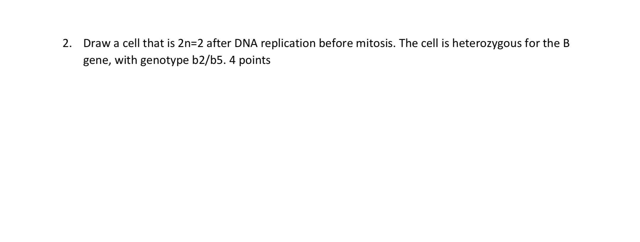 Solved Draw a cell that is 2n=2 ﻿after DNA replication | Chegg.com
