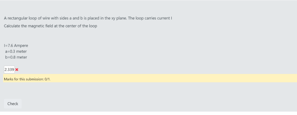 Solved A rectangular loop of wire with sides a and b is | Chegg.com