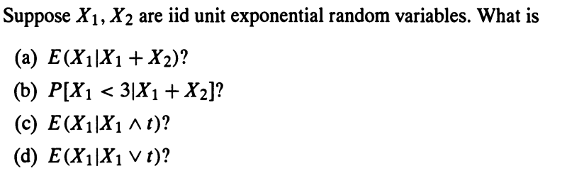 Suppose X1,X2 are iid unit exponential random | Chegg.com